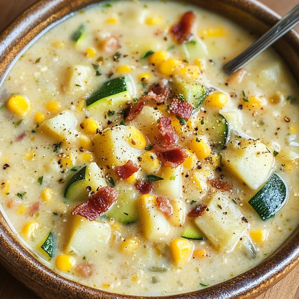 Summer Corn and Zucchini Chowder Recipe: A Cozy Delight